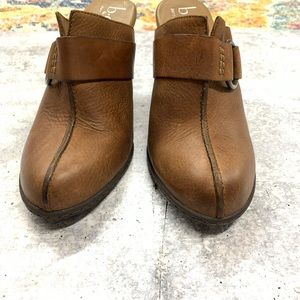 Born | Shoes | Born Concept Brown Leather Clog Heels | Poshmark